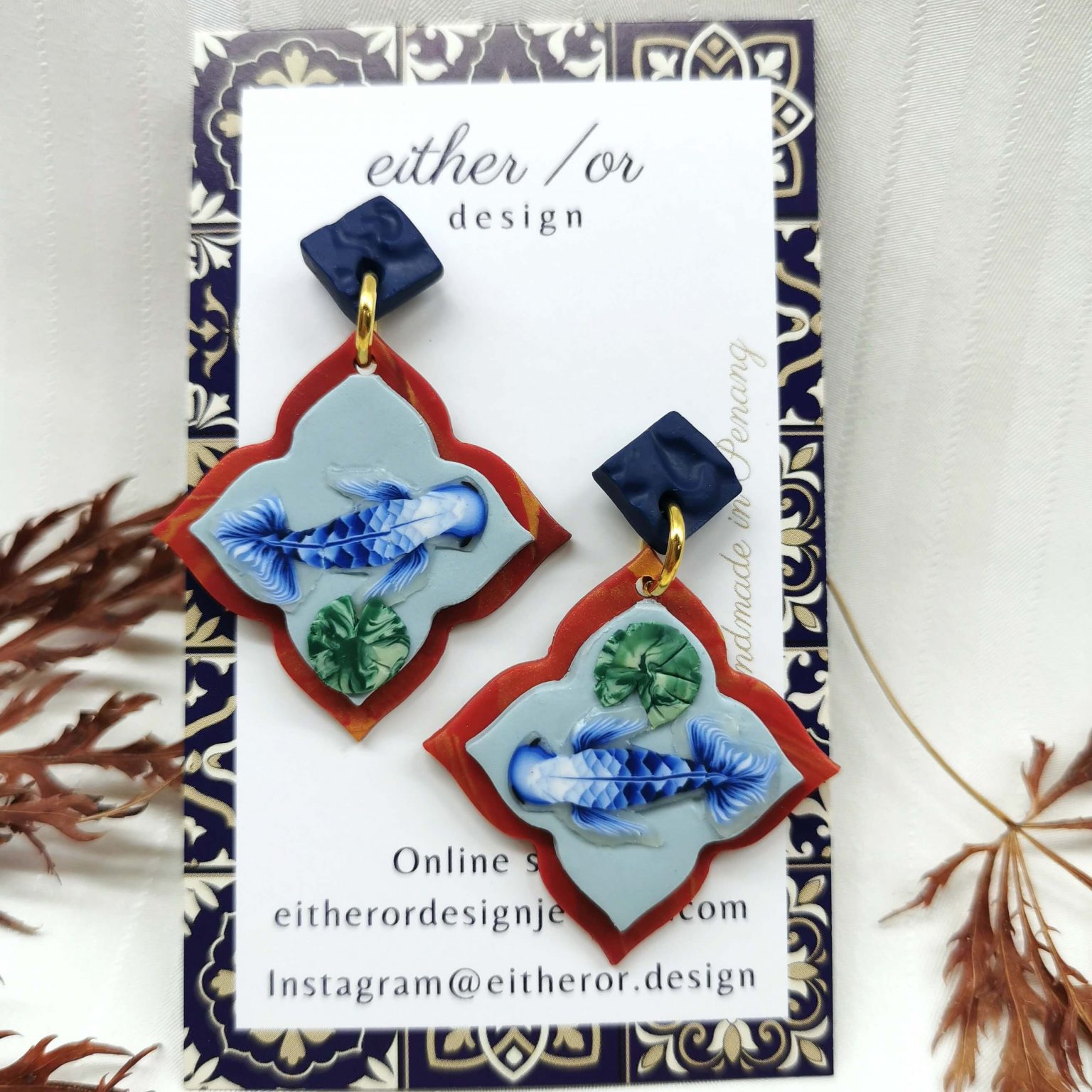 Modern Peranakan Jewelry by Malaysian Jewelry Designer - Either / Or Design